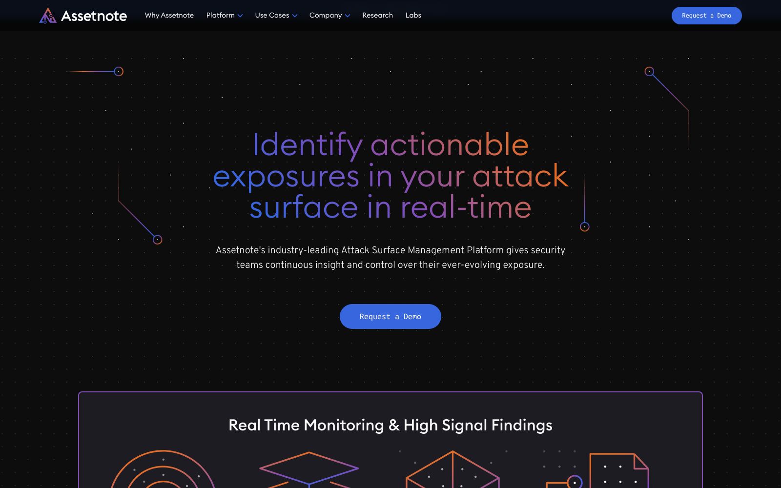 AI Landing Page Feedback for assetnote.io