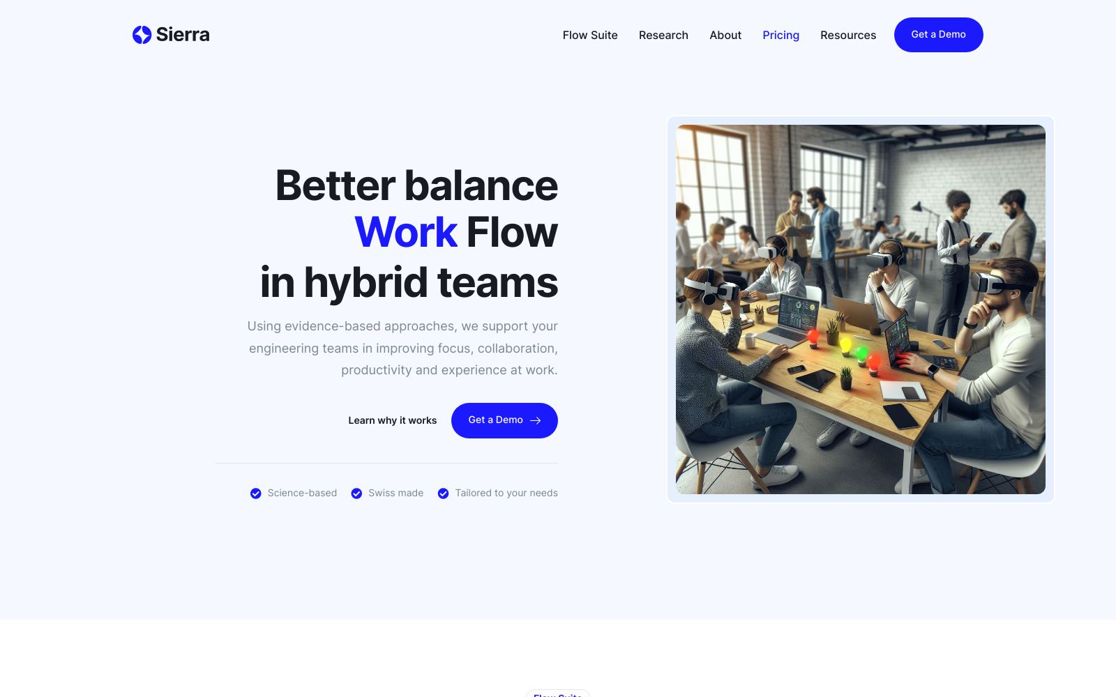 AI Landing Page Feedback for flowlabs.ch