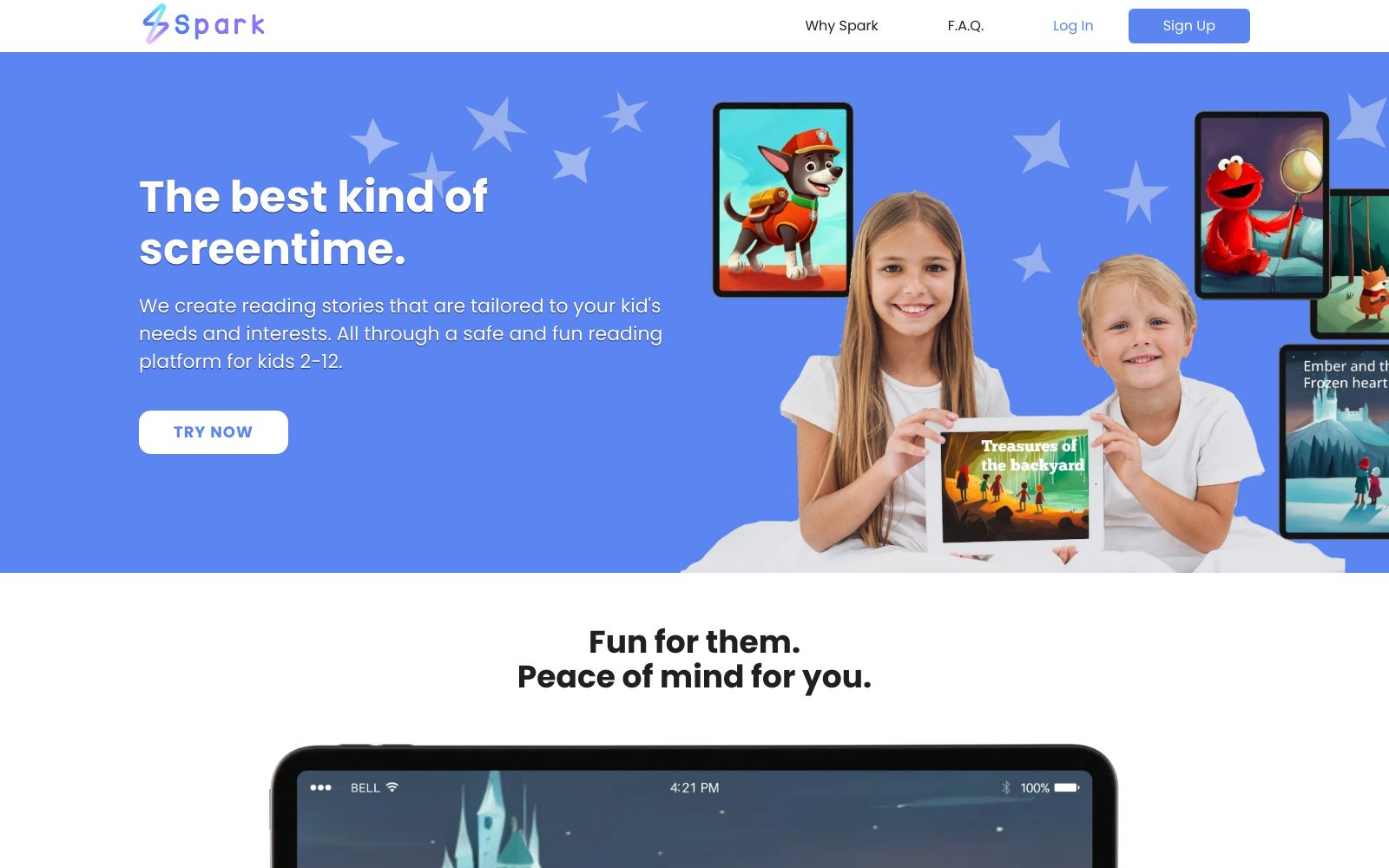 AI Landing Page Feedback for gospark.ai