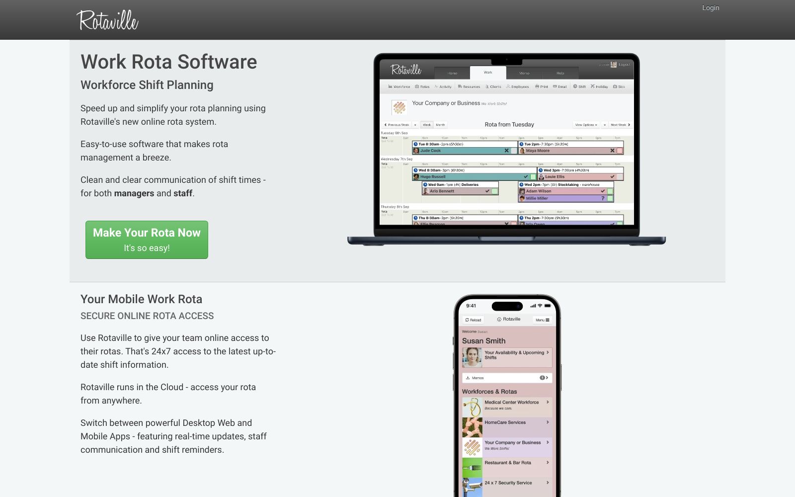 AI Landing Page Feedback for rotaville.com