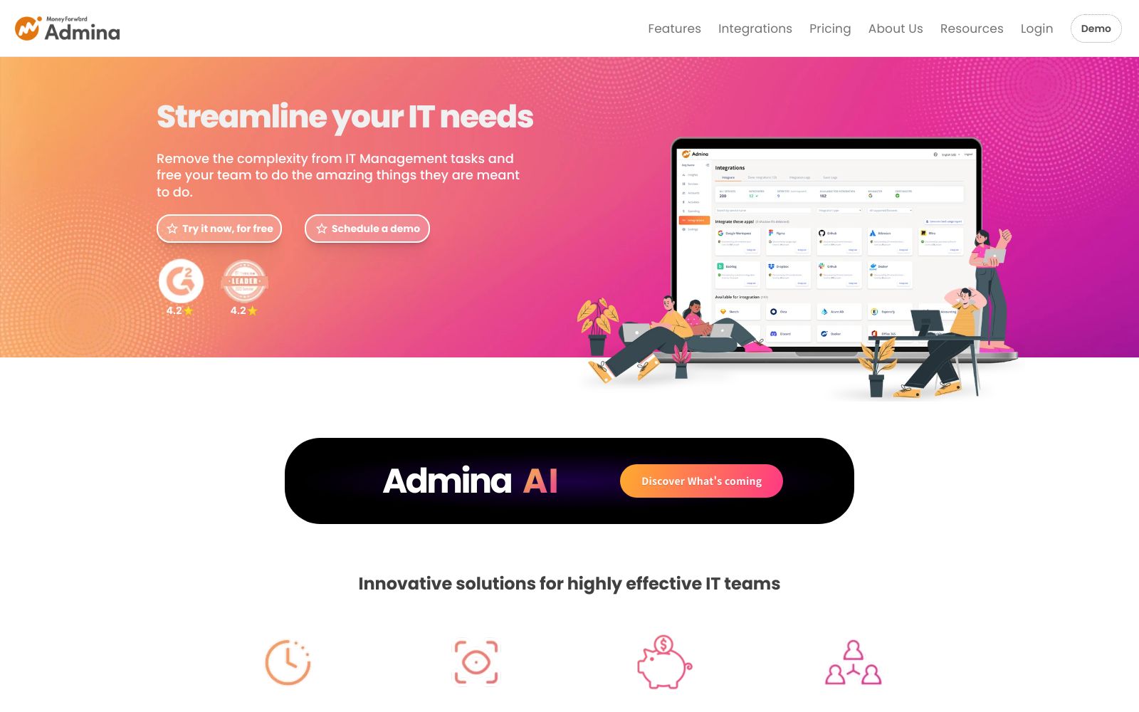 AI Landing Page Feedback for admina.moneyforward.com
