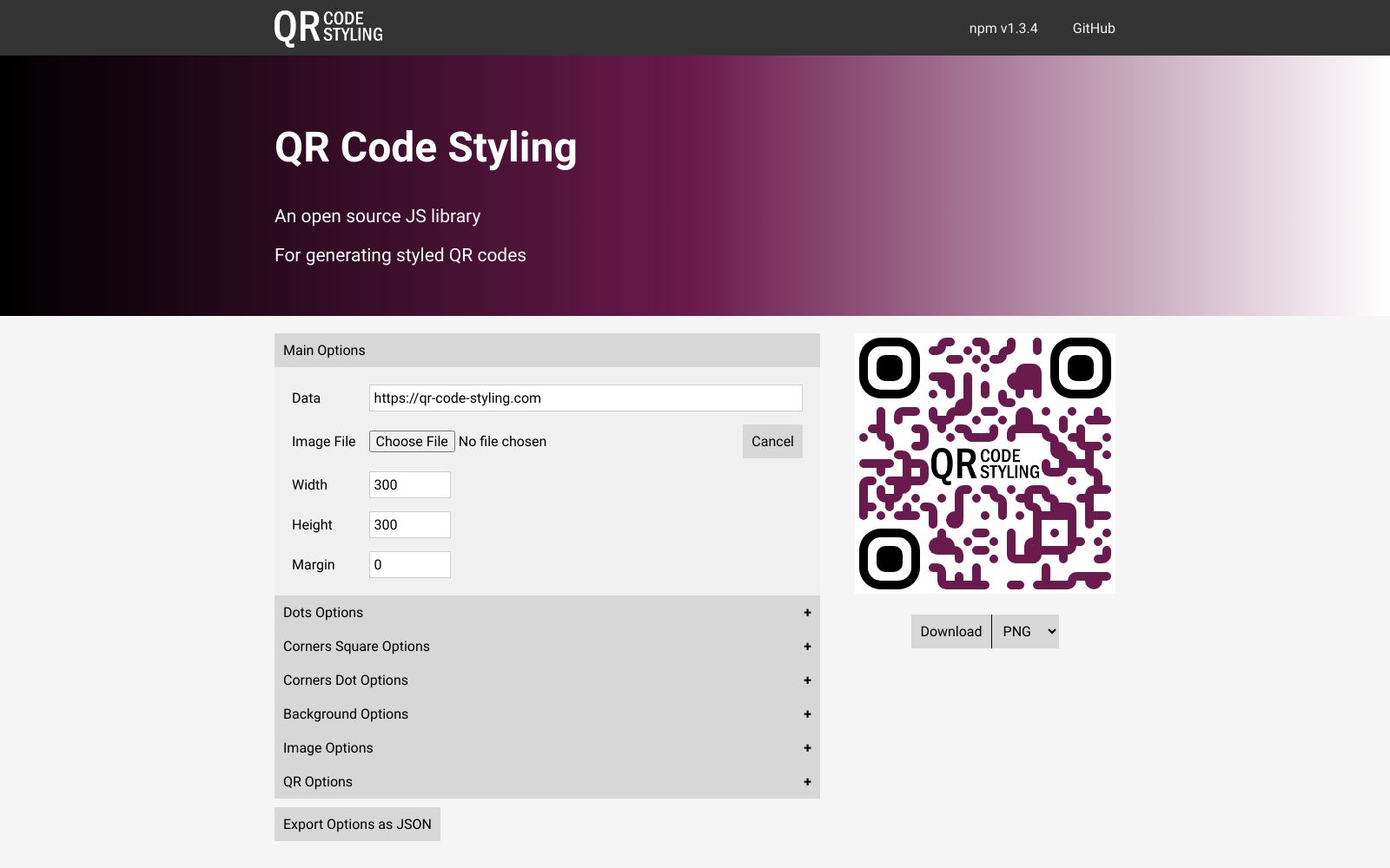 AI Landing Page Feedback for qr-code-styling.com