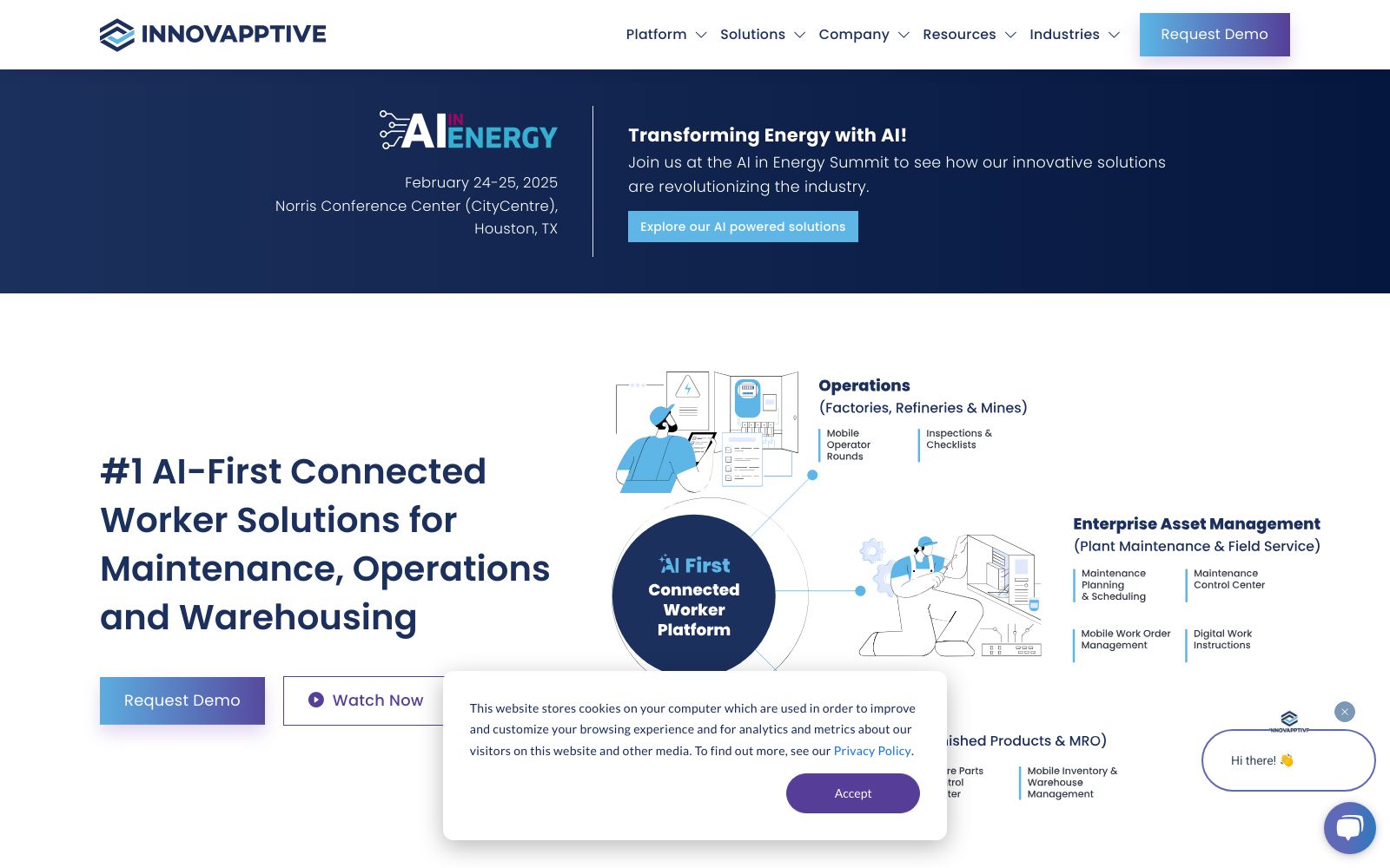 AI Landing Page Feedback for innovapptive.com